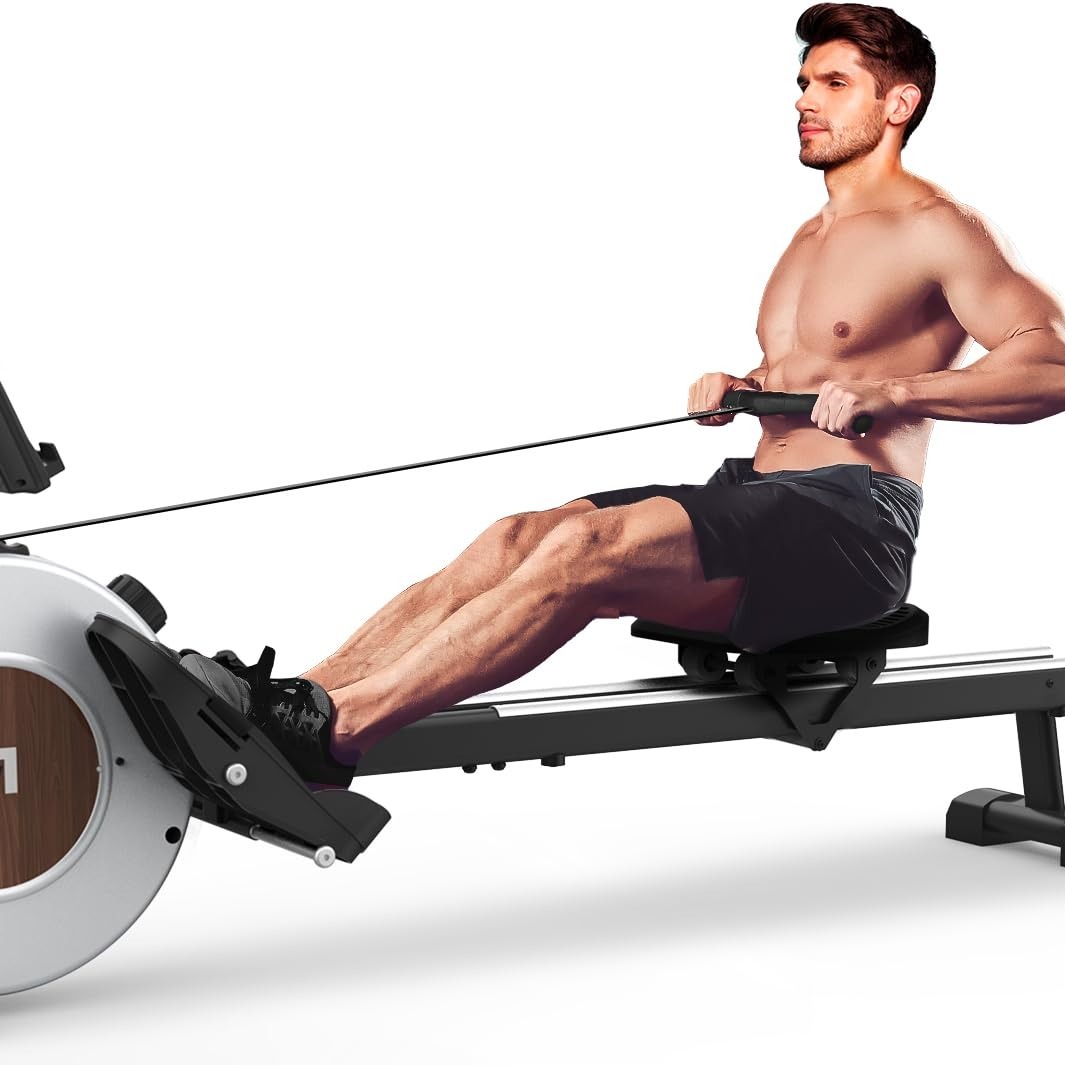 Rowing Machine Magnetic Rowing Machine Home Gym 16 Level - Temu United