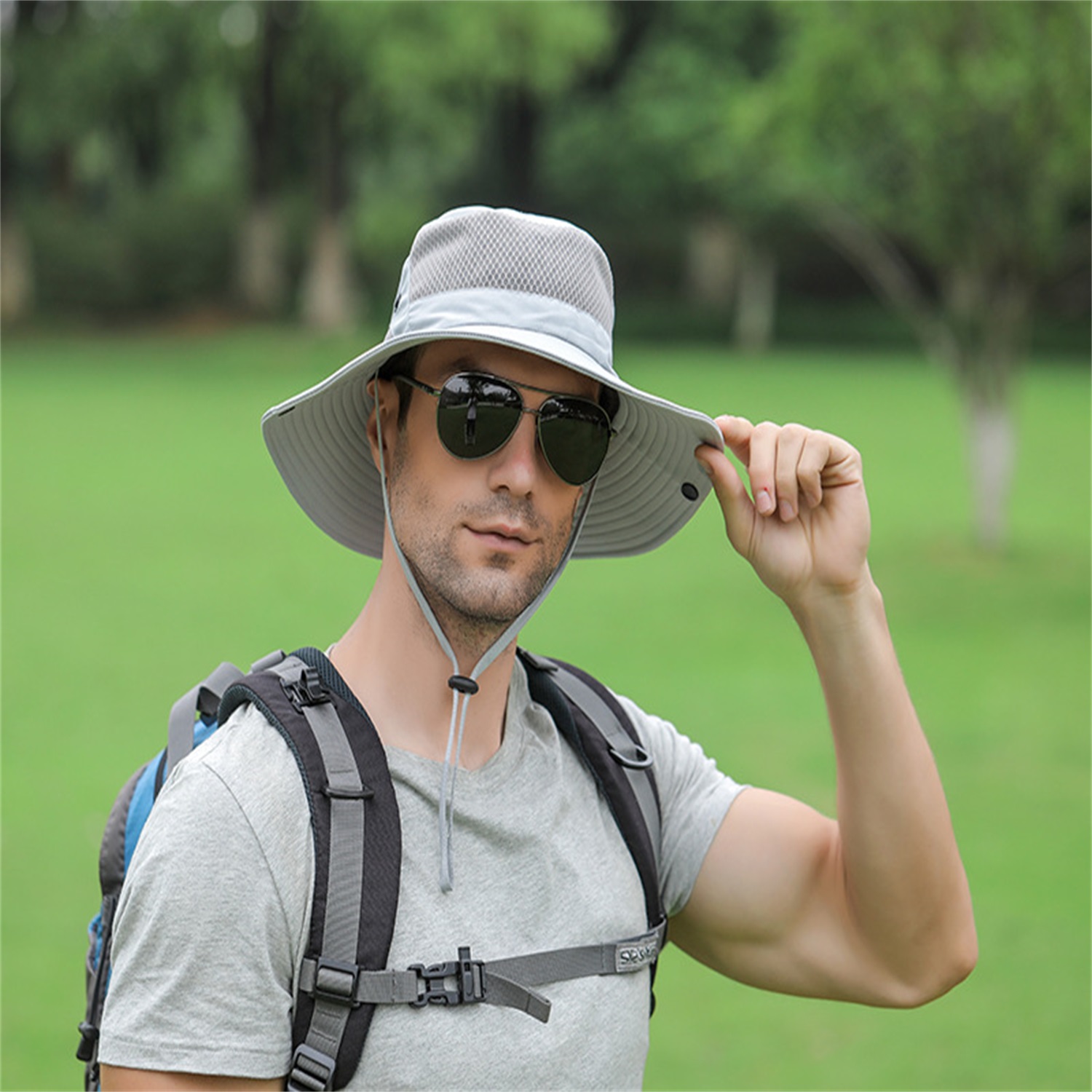 Fischerhut Sun Hat Men Women Foldable Garden Hat, Protection Sun ...