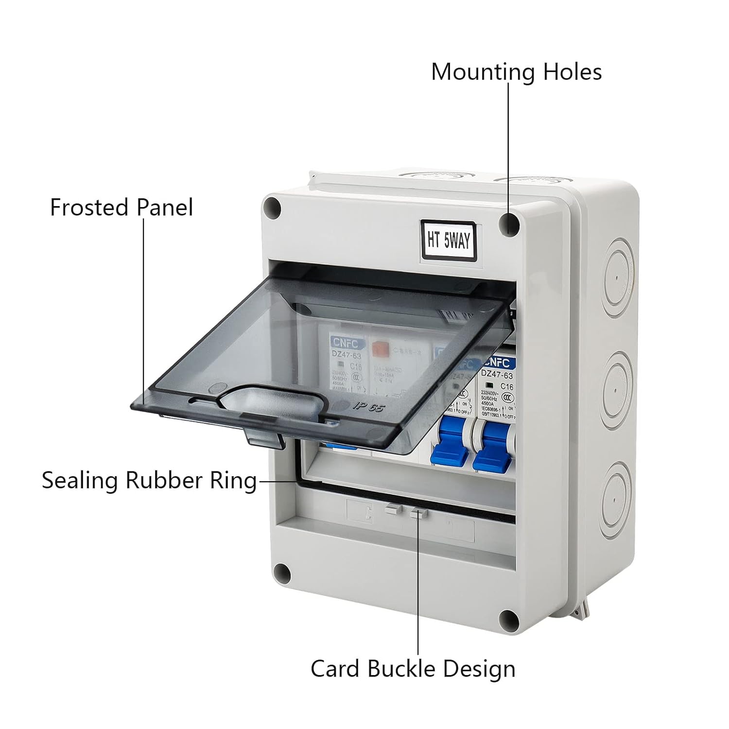 2 Way Garage Consumer Unit Circuit Breaker Consumer Unit Enclosure C16 ...