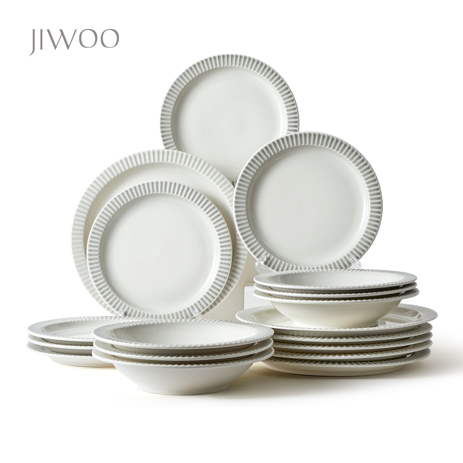 Dinnerware Set 6 People Gradient Grey High - Temu Germany