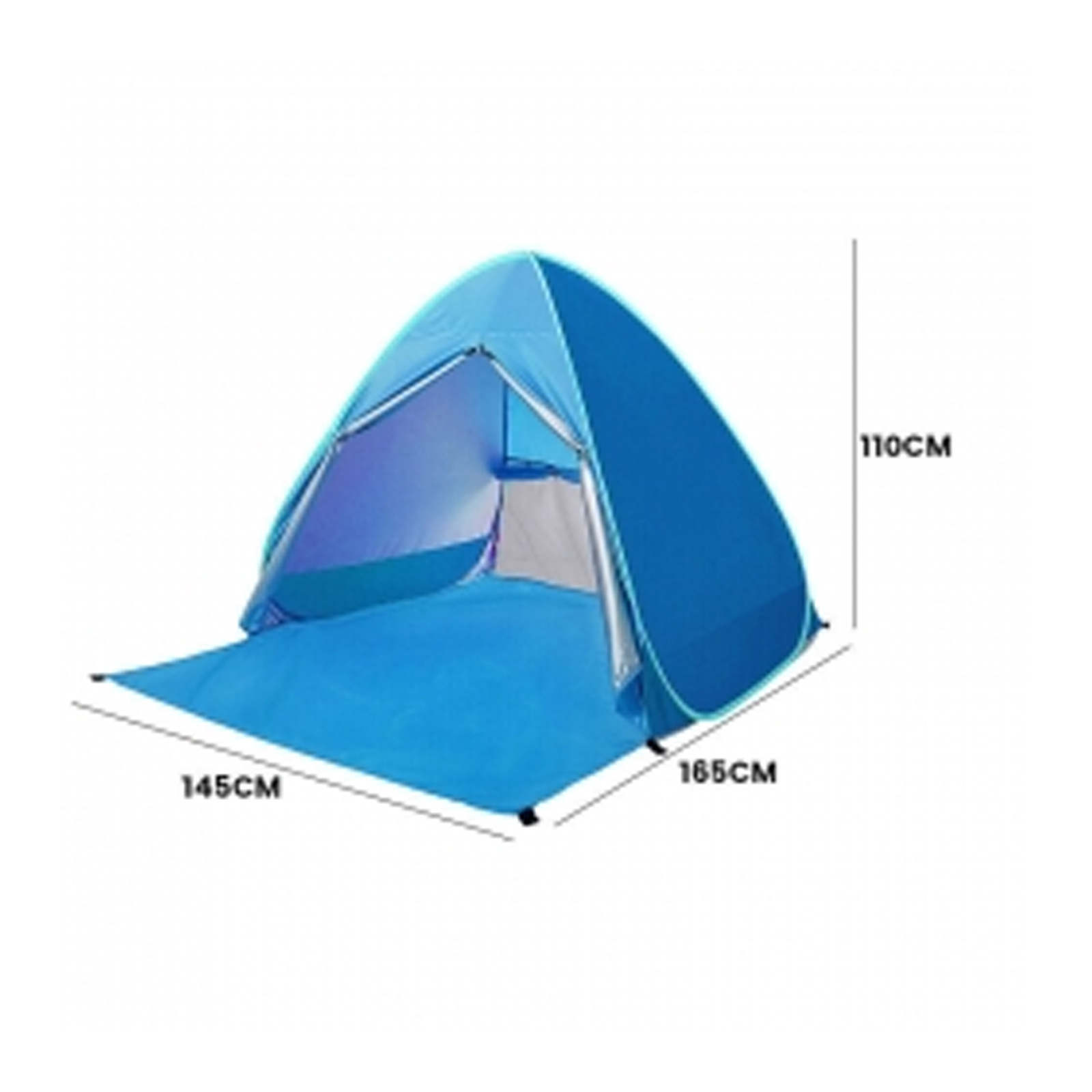 Large Pop Up Beach Tents Garden Hiking Shade Sun Shelter Protect Canopy ...