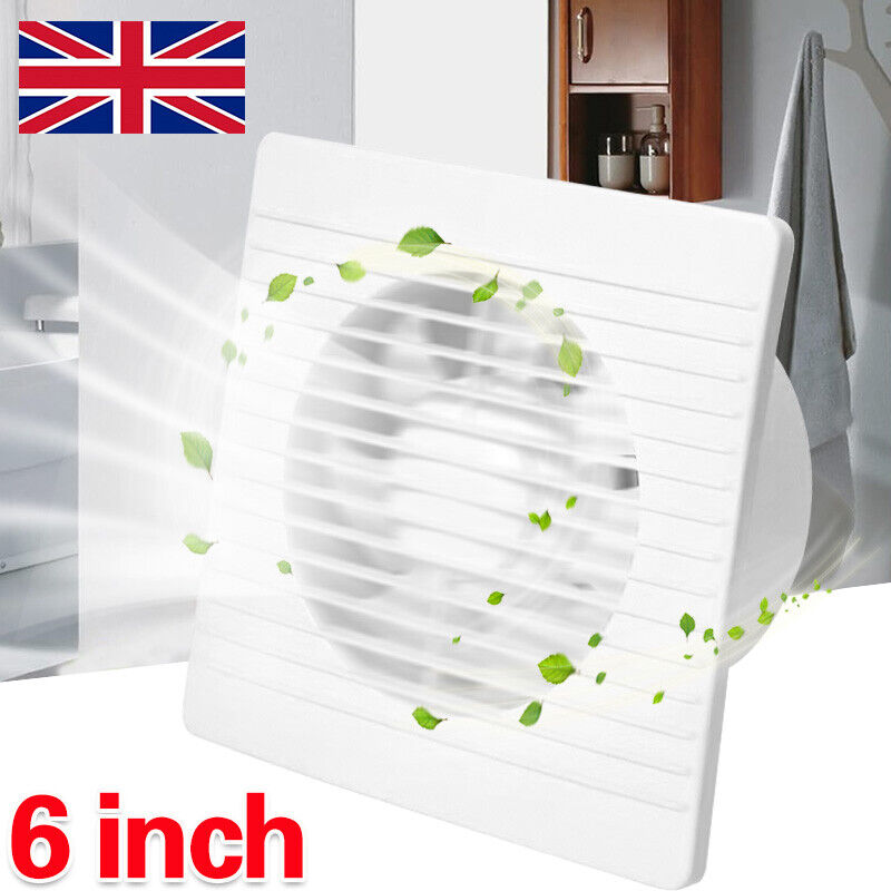 6 Inch Small Window Fan Kitchen Exhaust Fan 150mm, Extractor Fan Vent ...
