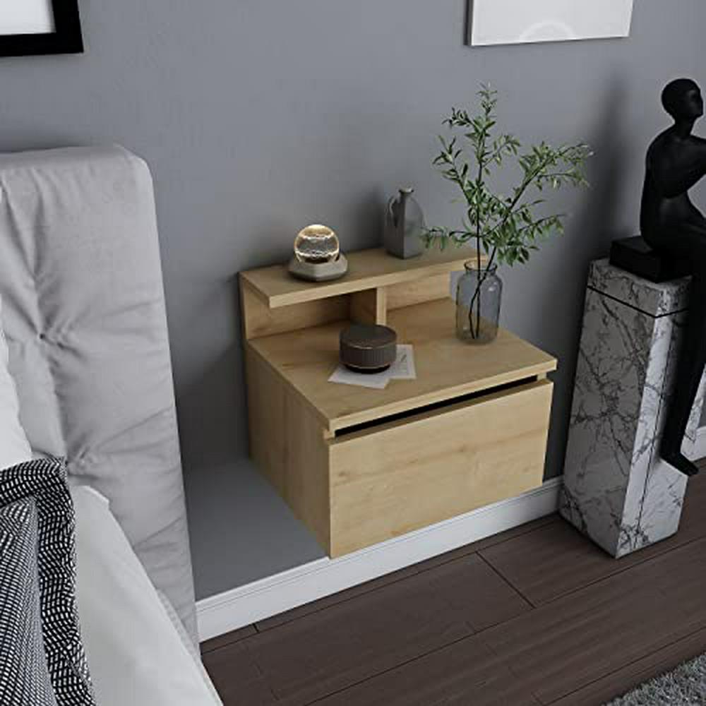 Floating Wall Mounted Nightstand Bedside Table Drawer - Temu United
