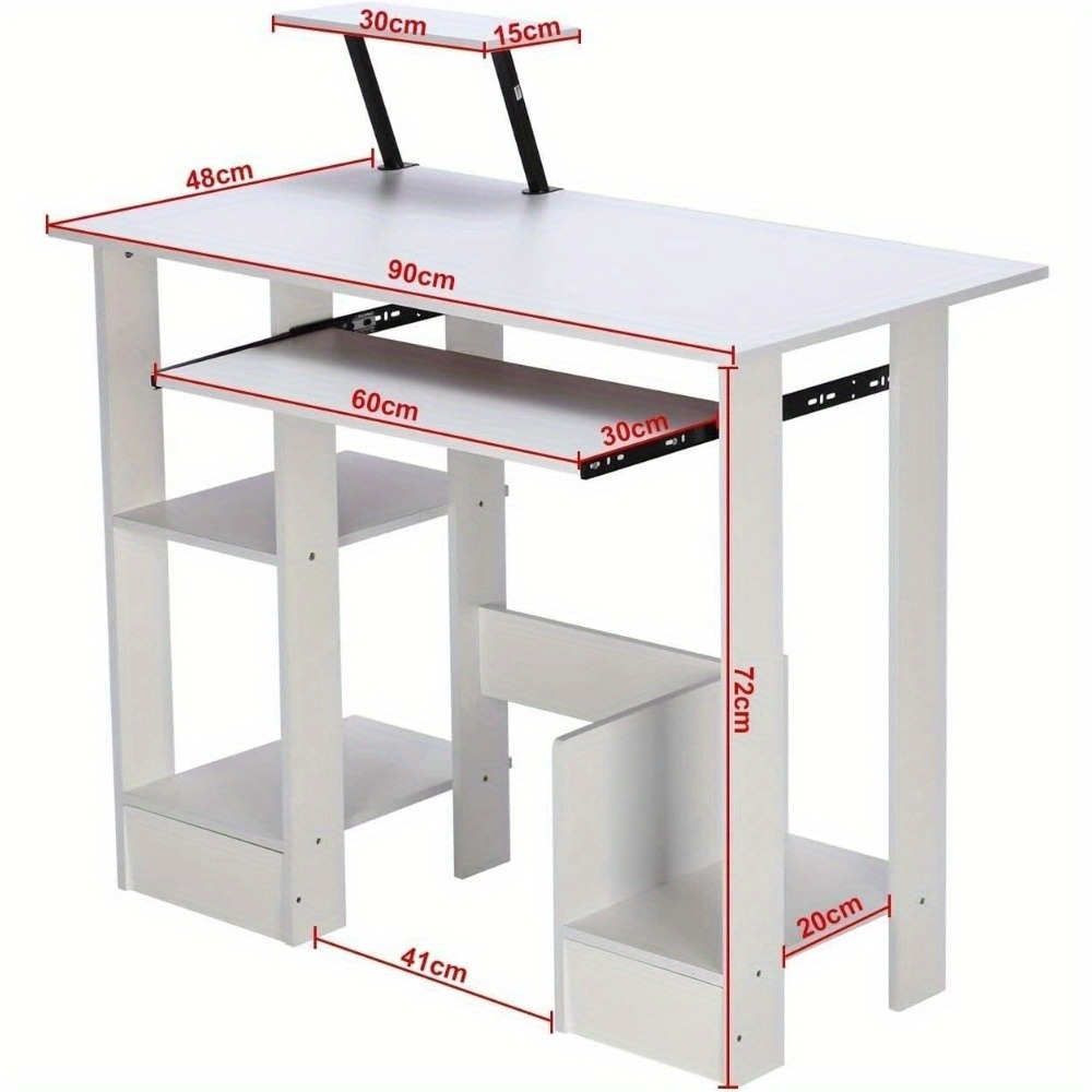 Computer Desk Compact Table Small Table With Storage Furniture Desk ...