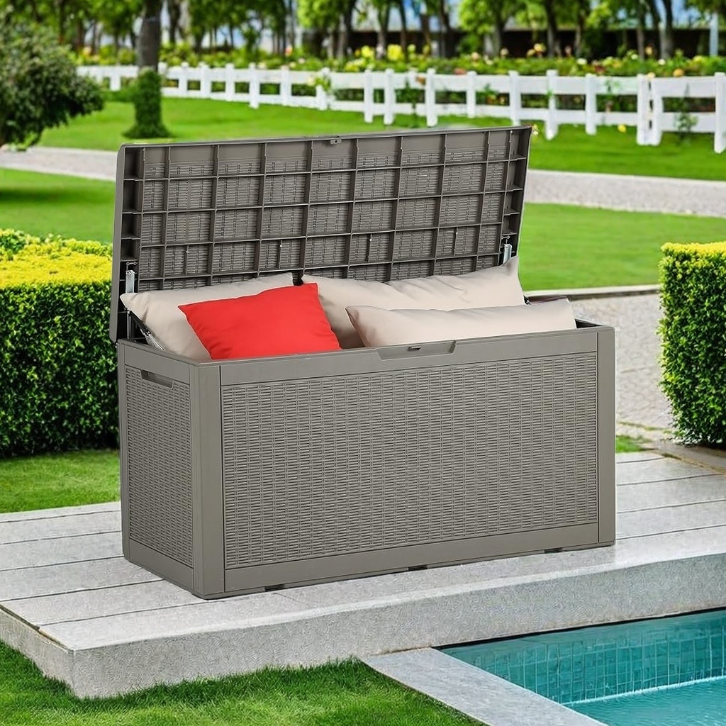 Outdoor Storage Box Waterproof Heavy Duty Large Resin Deck - Temu United