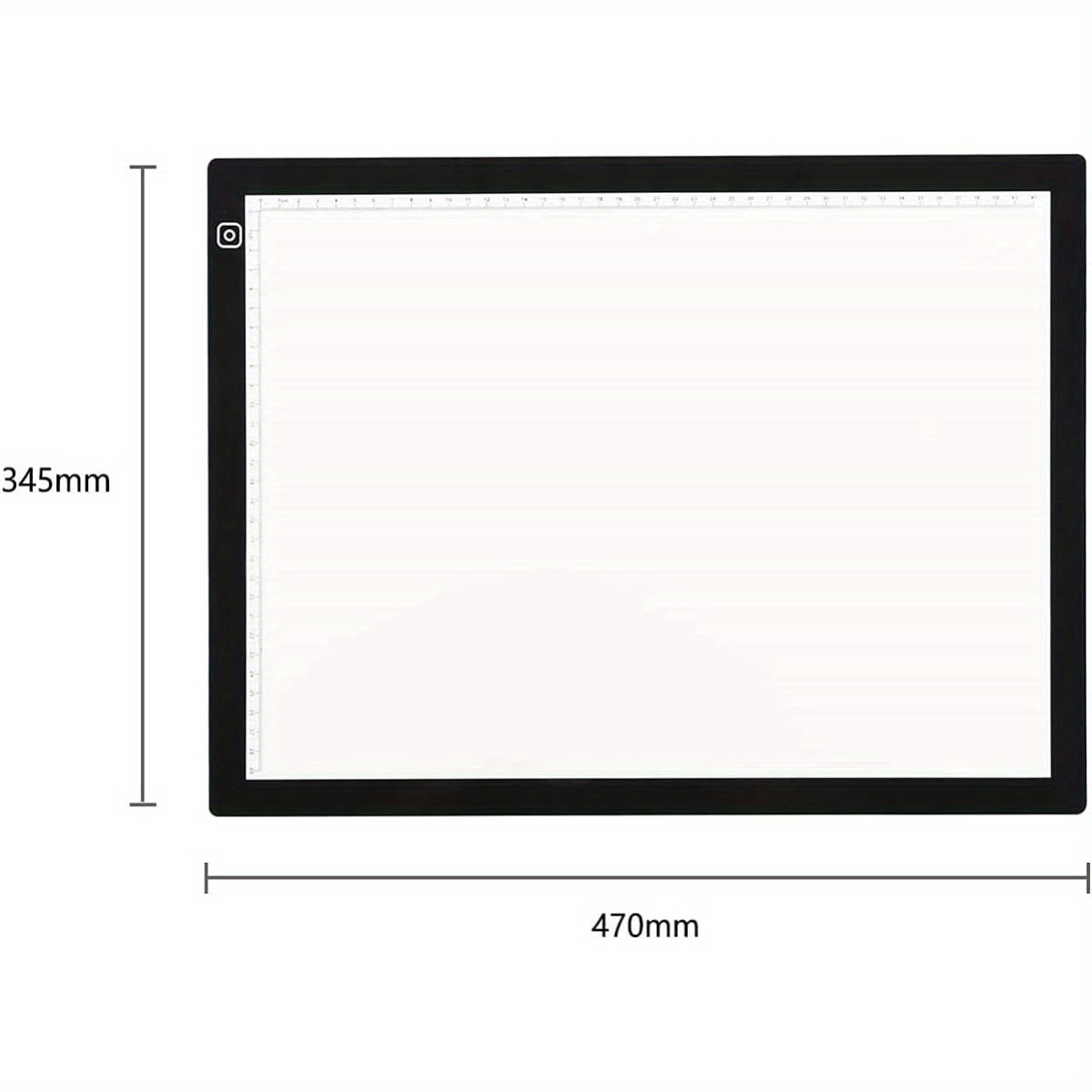 A3 Light Box Drawing Pad 470 * 345 * 5mm Portable Adjustable Brightness ...