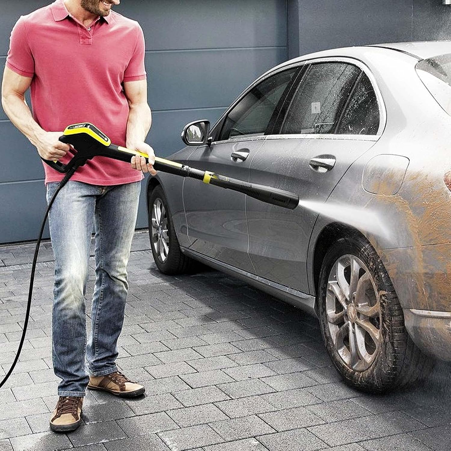 Pressure Washer Hose Drain Cleaning Kit 5m Hose With M22 Thread Quick ...