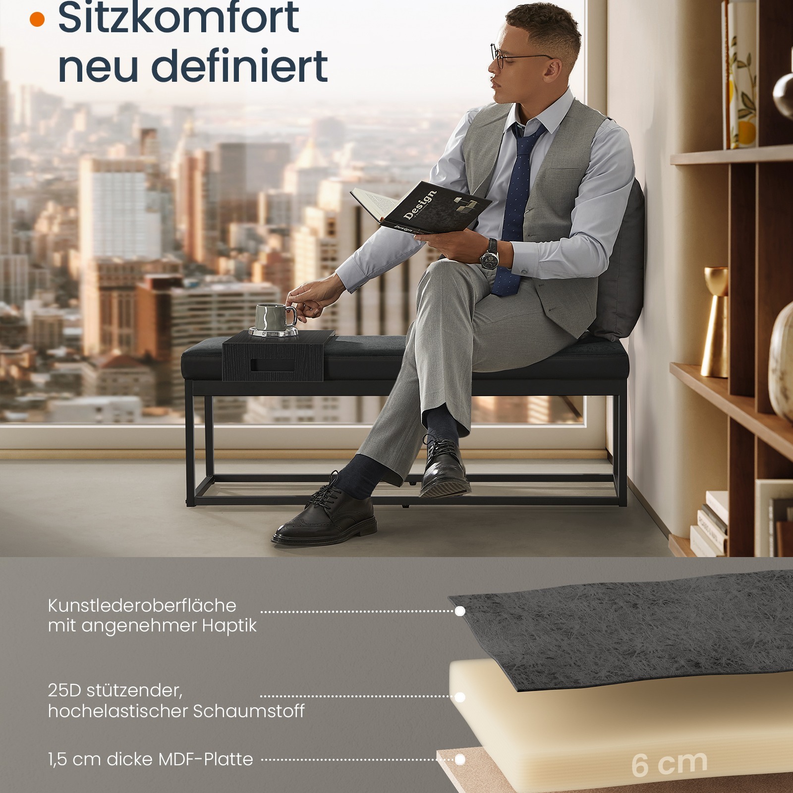 Home Collection - Bench, Bedroom Bench, Reversible Top, Shoe Bench, Bed ...