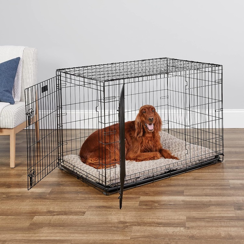 Homes Pets Newly Double Door Long Dog Crate - Temu United