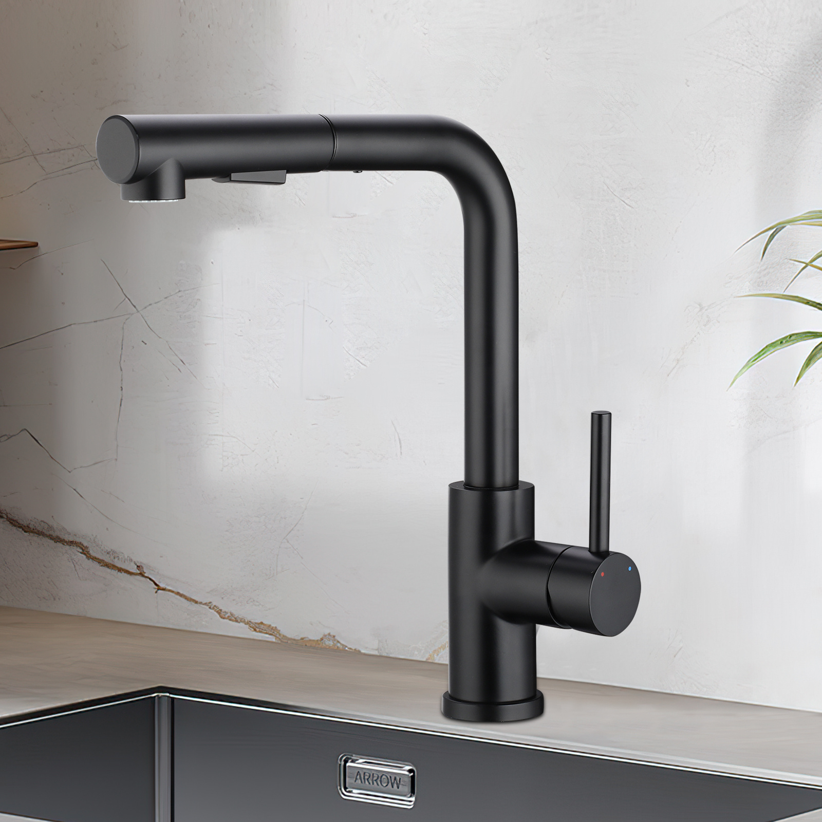 High Pressure Kitchen Tap Black Sink Mixer Spray - Temu Germany