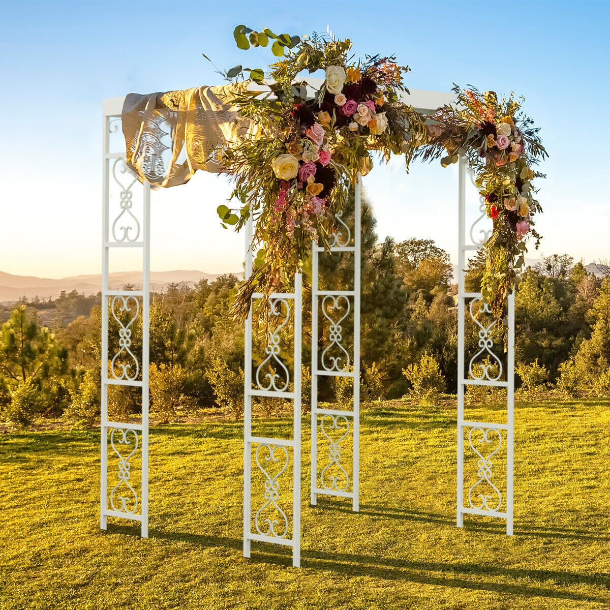 Metal Garden Arch Heavy Duty Trellis - Temu Germany