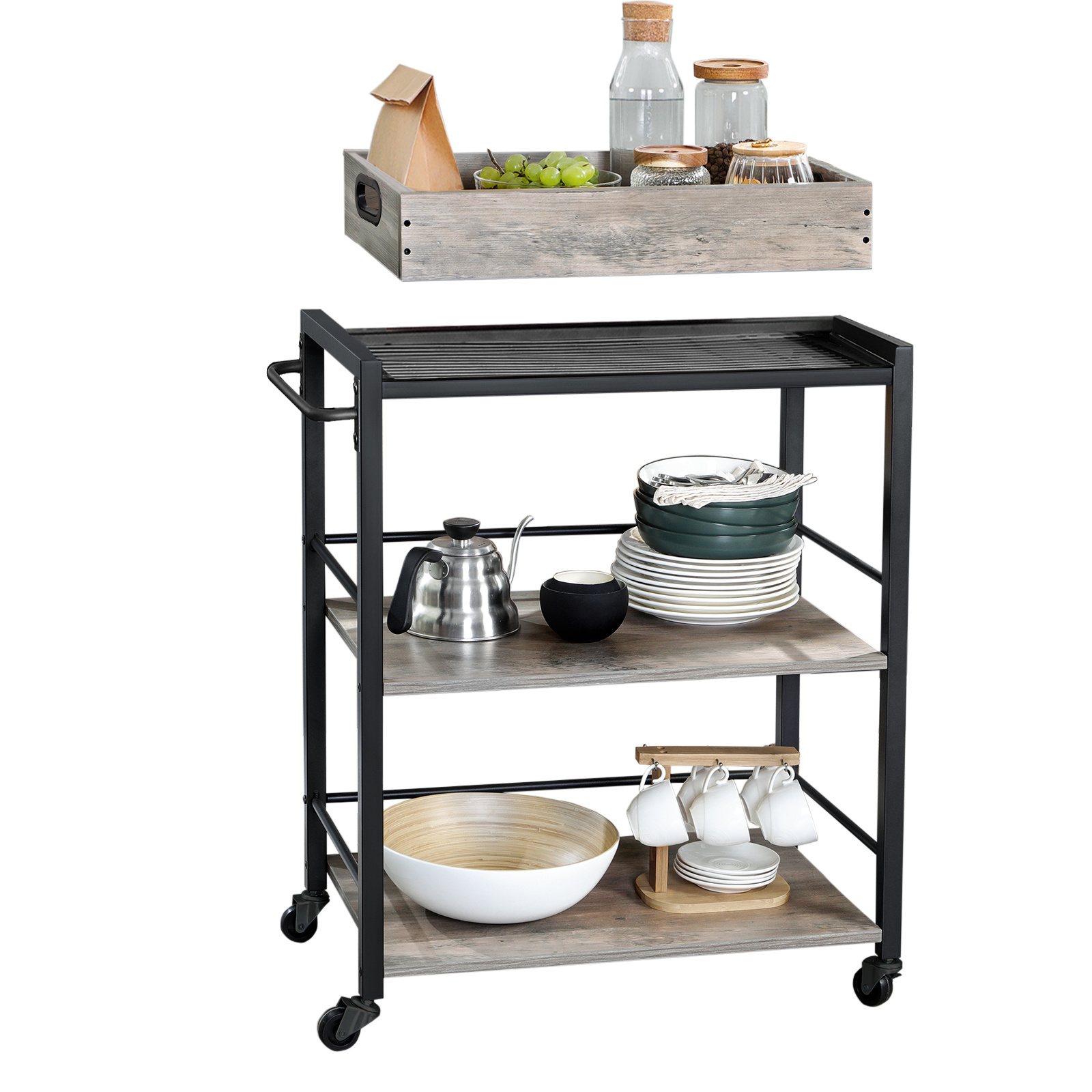 Serving Trolley Kitchen Trolley Removable Tray - Temu Germany