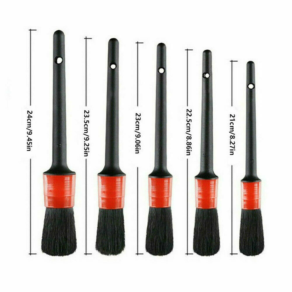 Car Detailing Brush Set Detail For Cleaning Wheels Engine Emblems Air ...