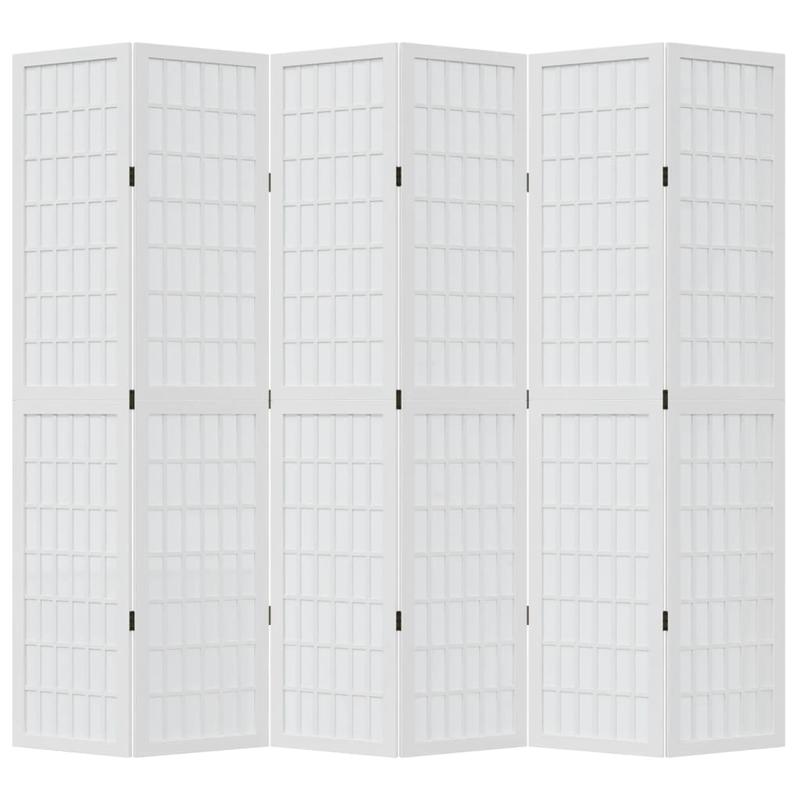 Paravent Cloison Séparation 6 Panneaux En Bois - Temu France