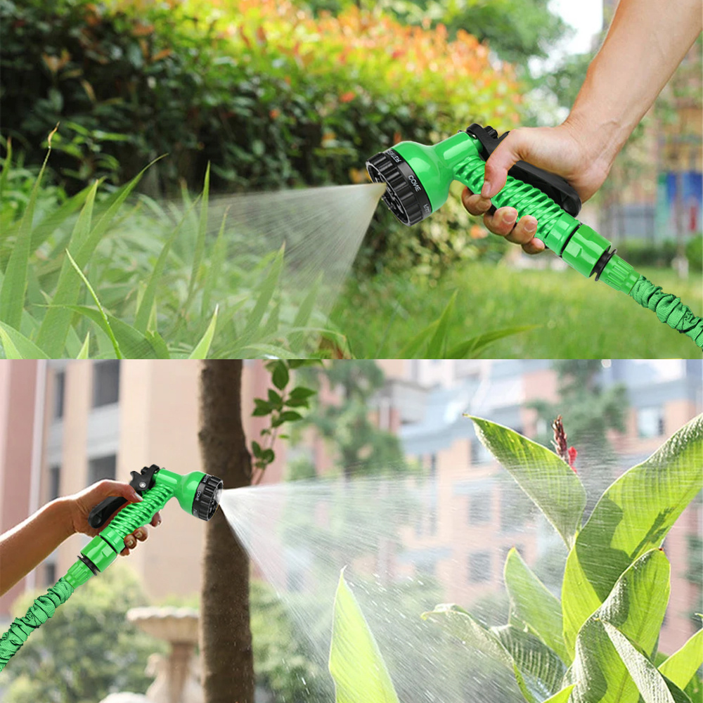 Garden Hose Pipe Heavy Duty Extra Long Water Spray Gun - Tools & Home ...
