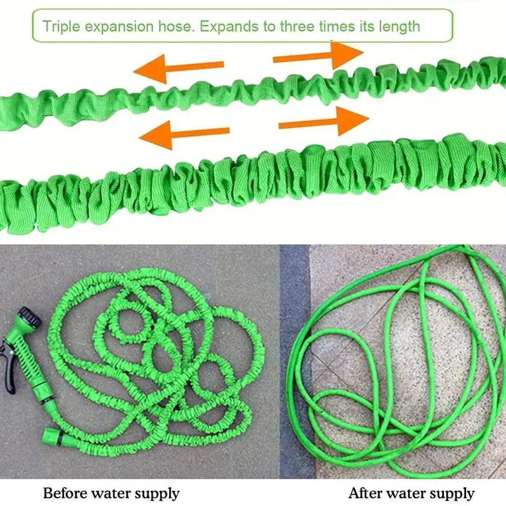 Garden Hose Pipe Heavy Duty Extra Long Water Spray Gun - Tools & Home ...