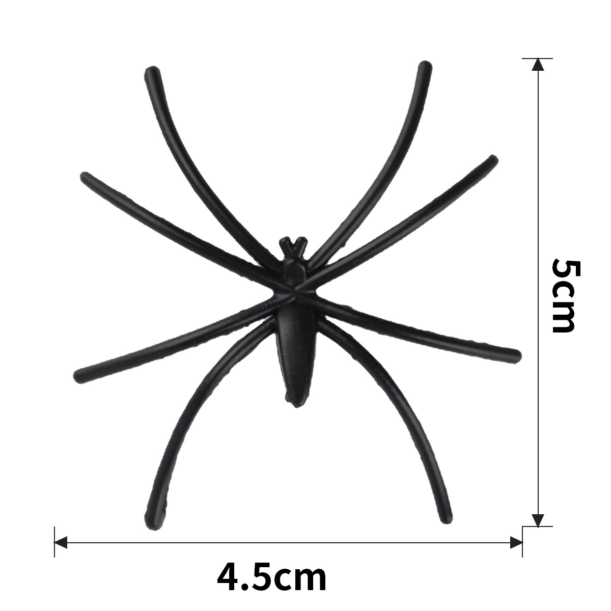 Black Plastic Spiders Insects Halloween Decorations Spooky - Temu United