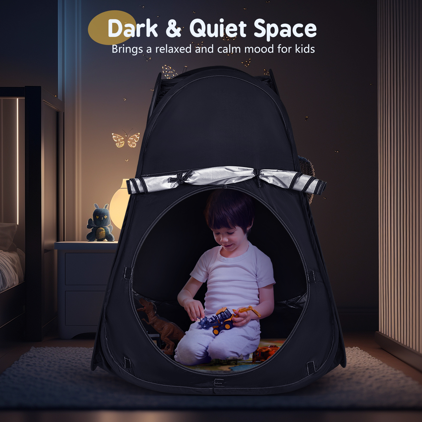 triangular sensory tent calm relax tent kids play relax - Temu United ...