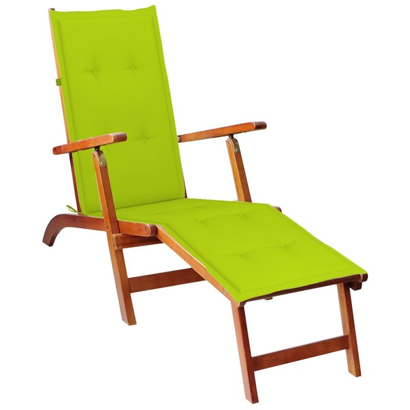 chaise de terrasse avec -pied et coussin acacia solide | Des Réductions Pour | Temu