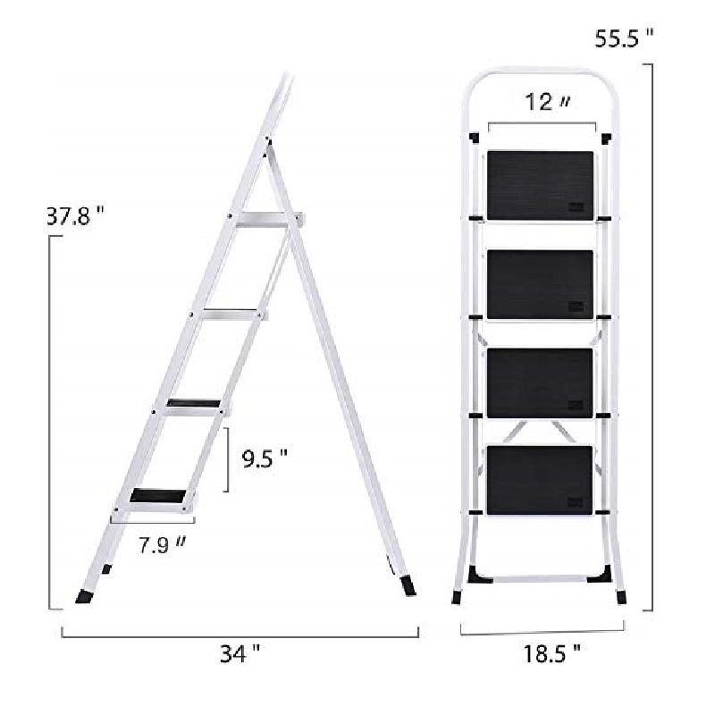 Ladder 4 Steps Foldable With Handle,step Ladder For Kitchens House ...
