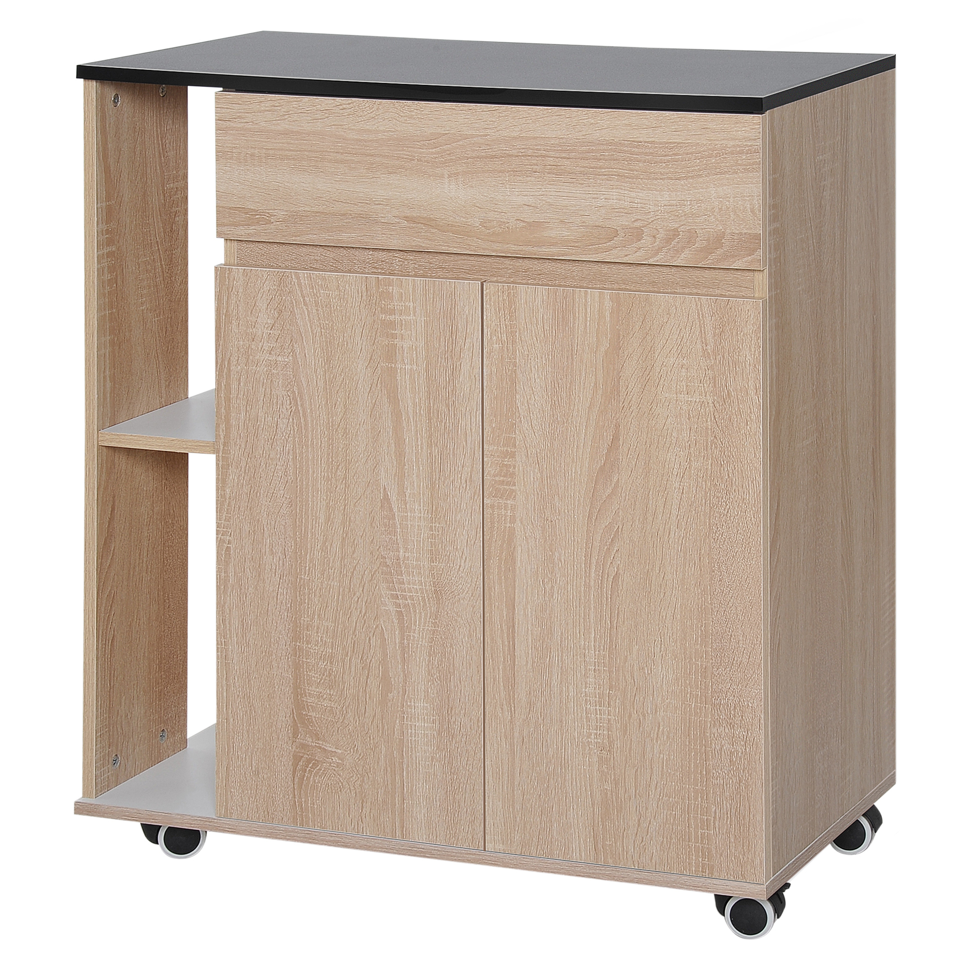 Chariot De Service Desserte De Cuisine À Roulettes Multi-rangements ...