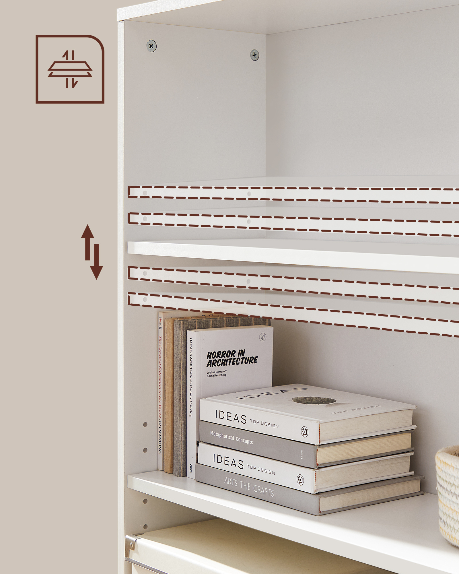 4 tier bookcase adjustable shelves children's - Temu United Kingdom