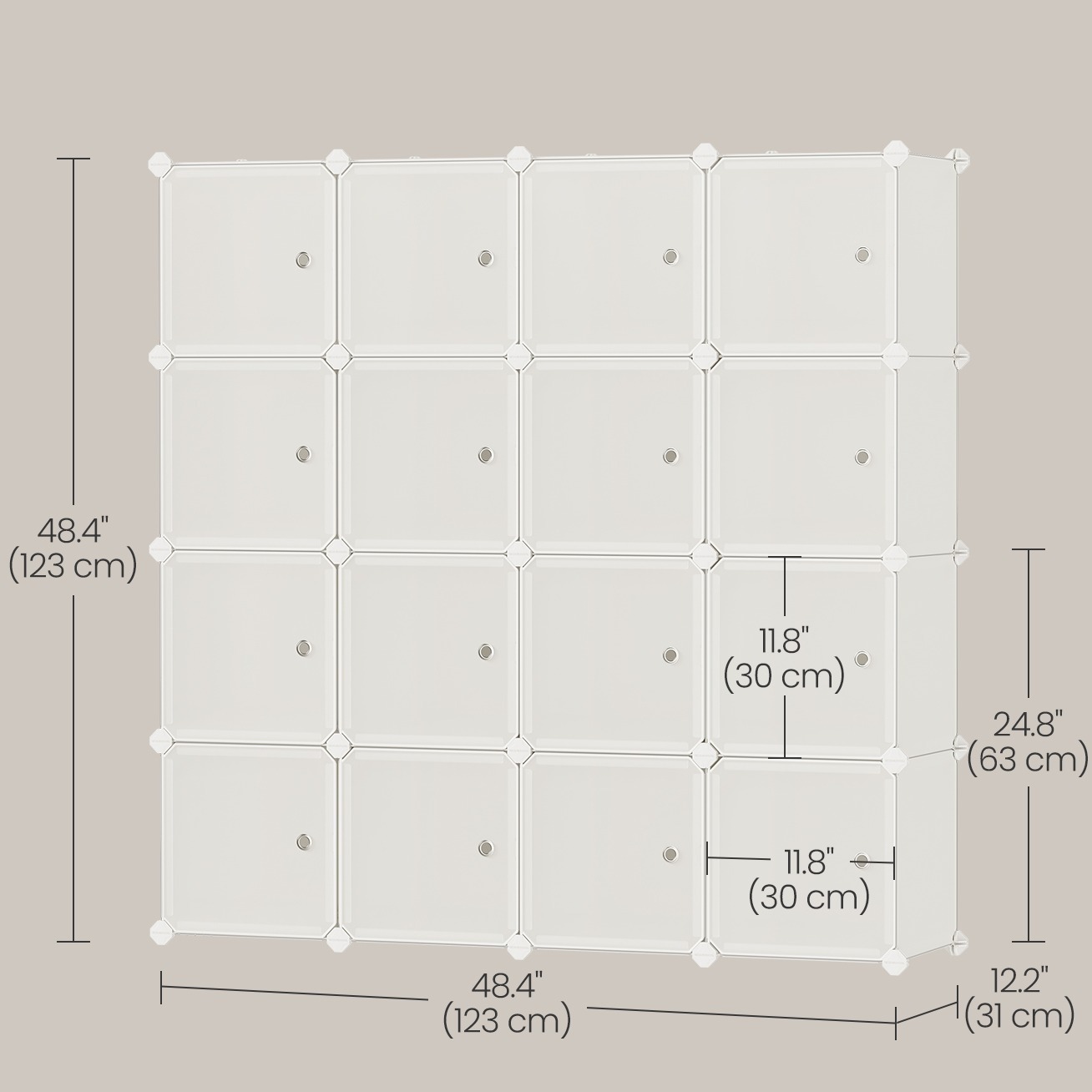 16 cube Storage Shoe Rack Stackable Cubes - Temu ed