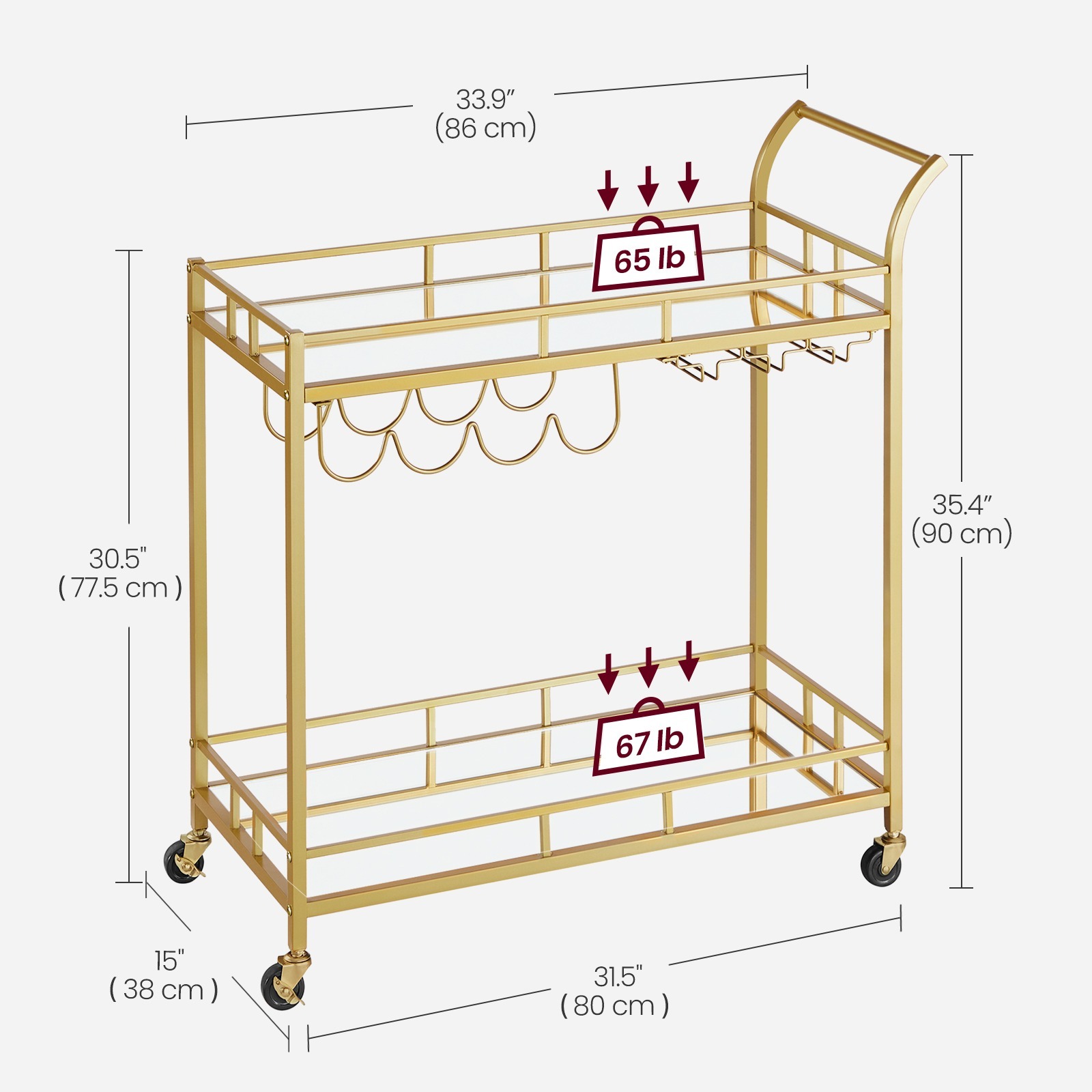 Cart Serving Trolley 2 - Temu United