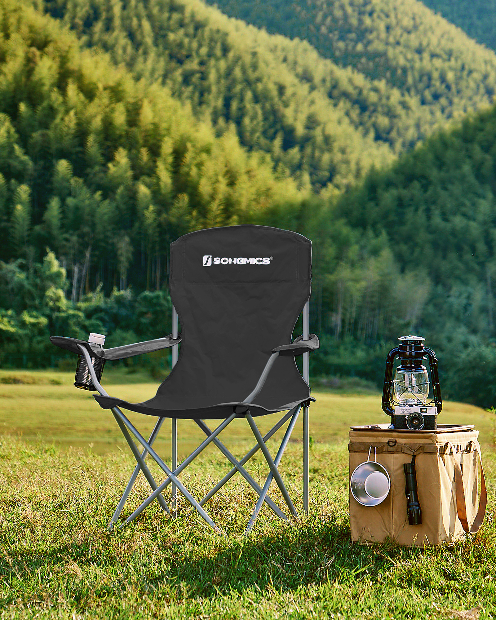 Set Of 2 Folding Chair Camping Chair Folding Chair Comfortable Heavy ...
