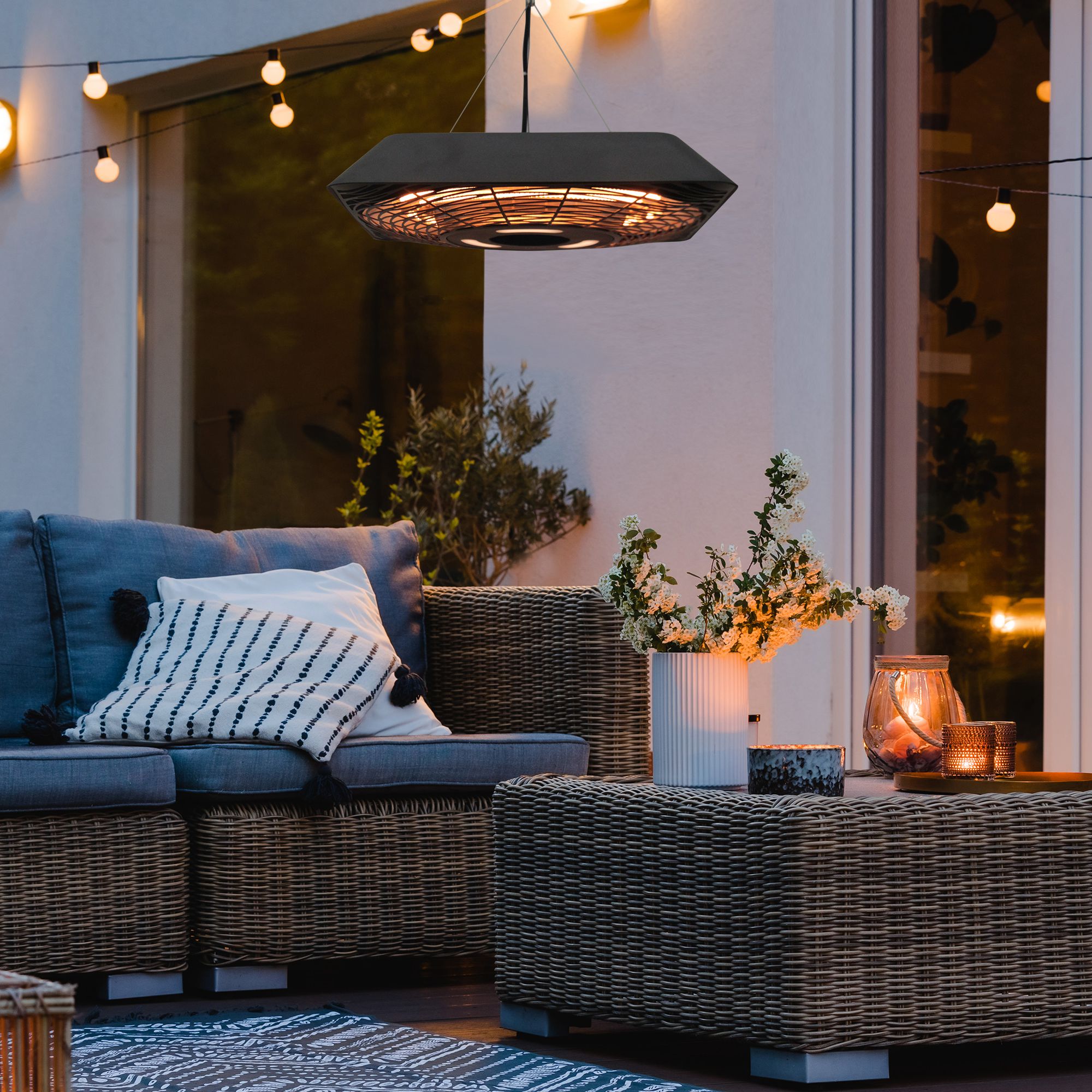 Electric Hanging Patio Heater Ceiling Mounted Halogen - Temu United Kingdom