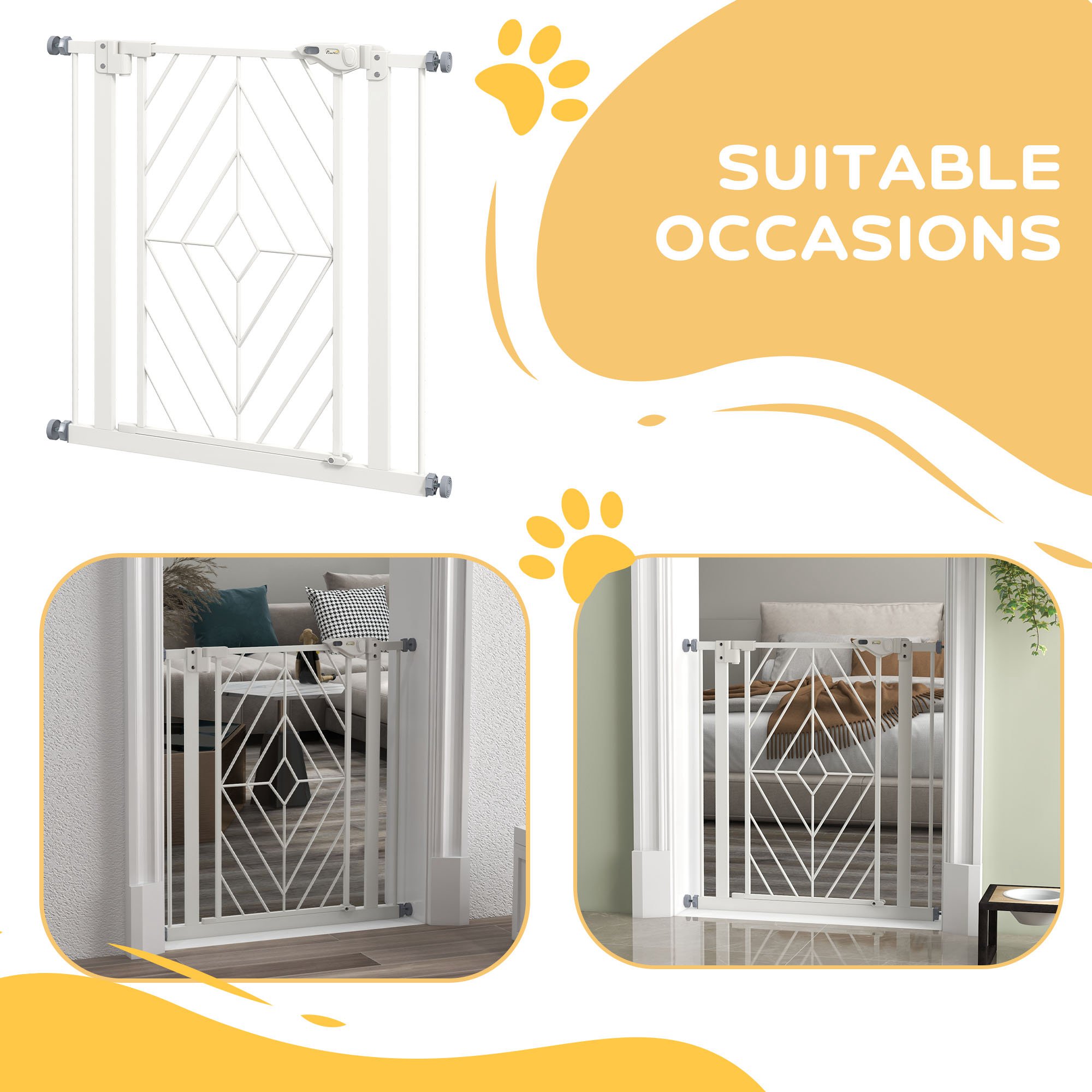 Safety Gate Doorways Staircases Dog Gate Auto - Temu United Kingdom
