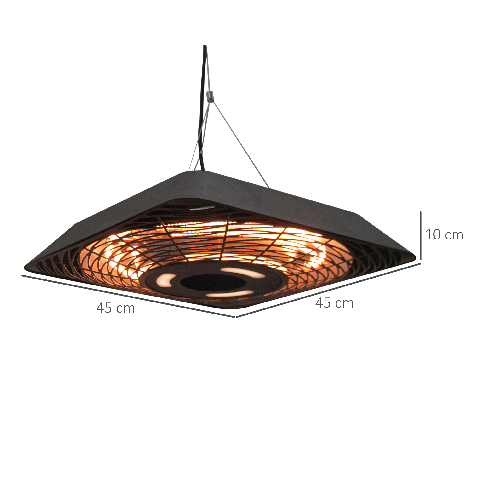 Electric Hanging Patio Heater Ceiling Mounted Halogen - Temu United Kingdom
