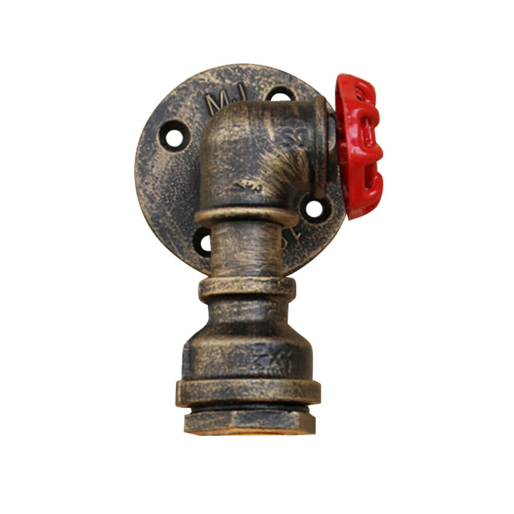 Retro Industrial Water Pipe Wall Lights,vintage Rustic Metal Steampunk ...