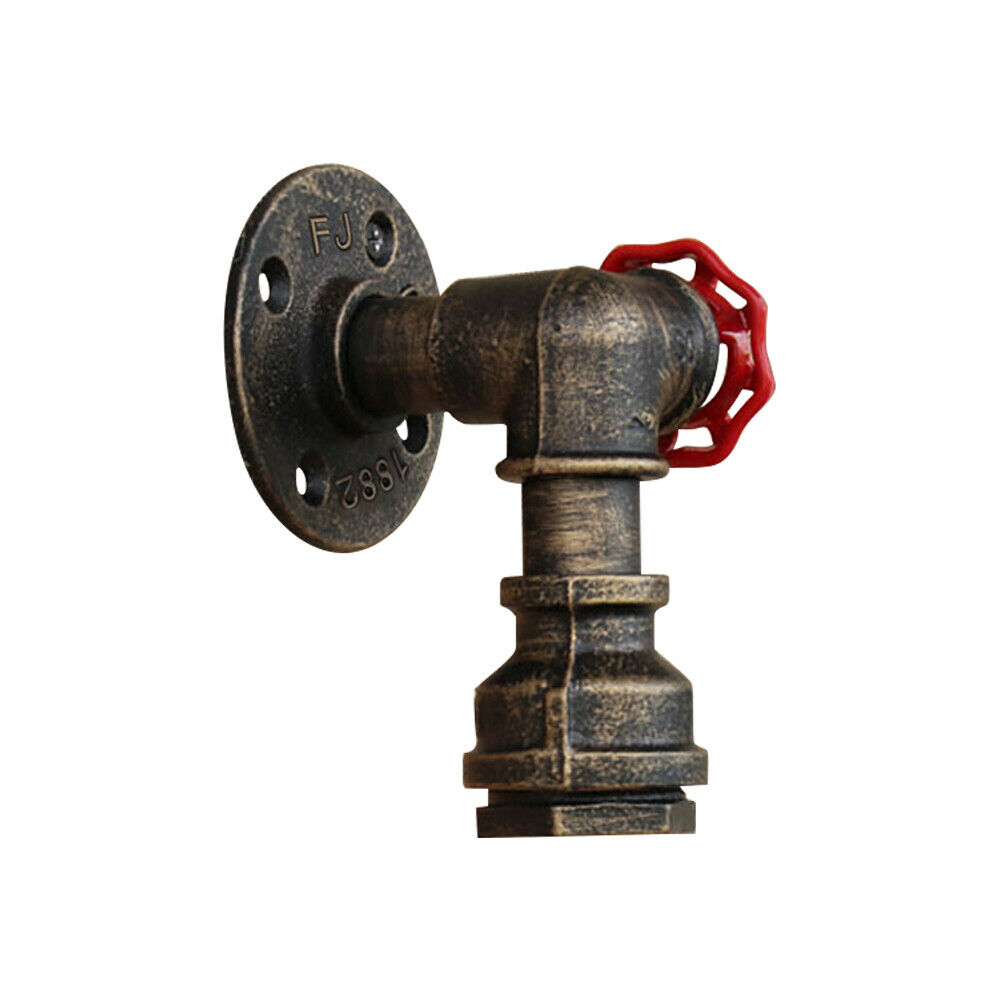 Retro Industrial Water Pipe Wall Lights,vintage Rustic Metal Steampunk ...