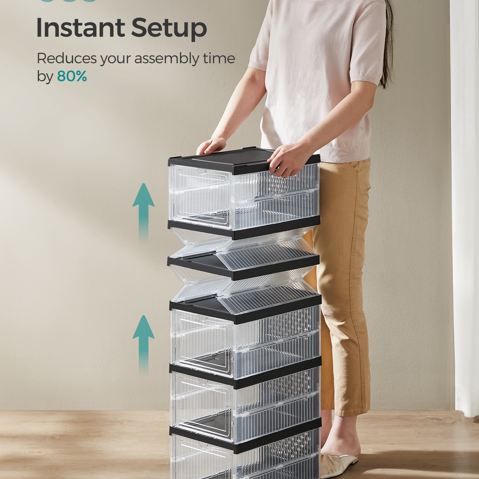 Shoe Boxes Stackable Shoe Storage Organiser - Temu United Kingdom