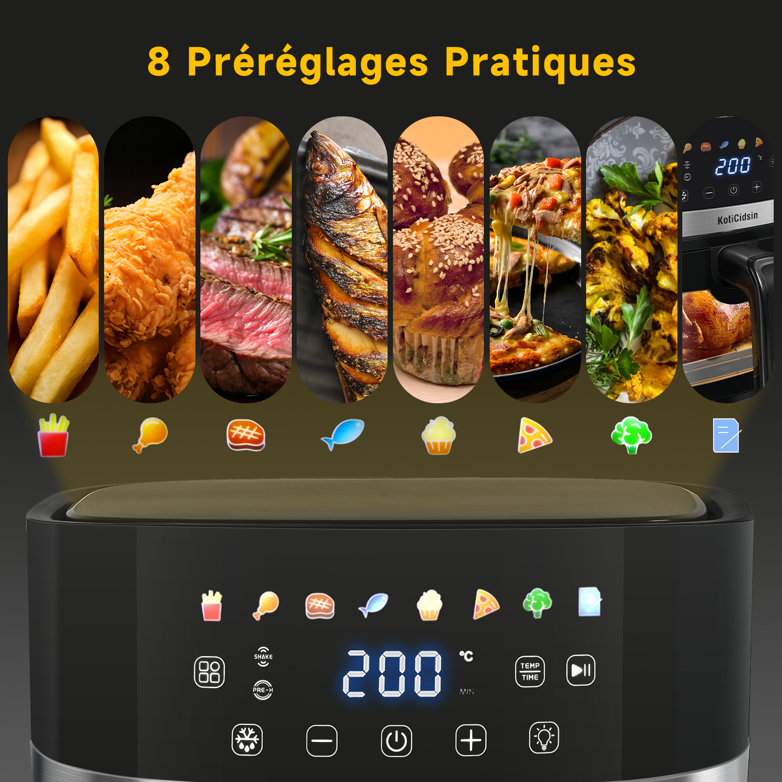 Air Fryer Air Fryer Transparent Window - Temu Spain