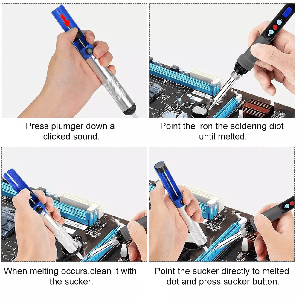 60/80w Soldering Iron Kit Electronics Welding Irons Solder Tools ...