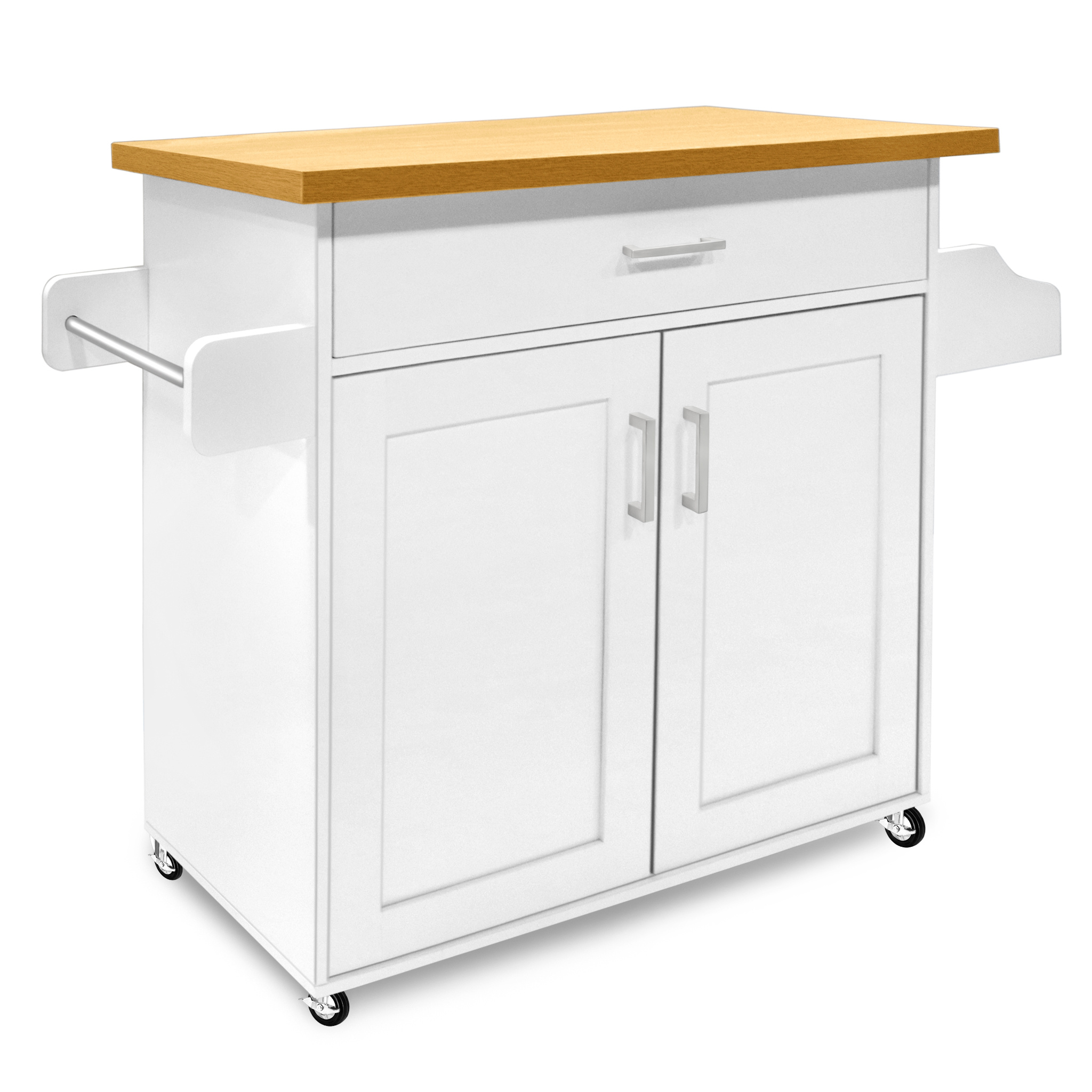 Kitchen Trolley With Wheels Kitchen Island Freestanding With Drawer ...