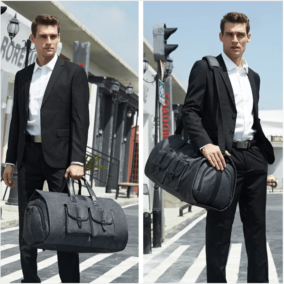 Carrier Bag Fiber Large Holdall For Men With Shoe Compartment (dark ...