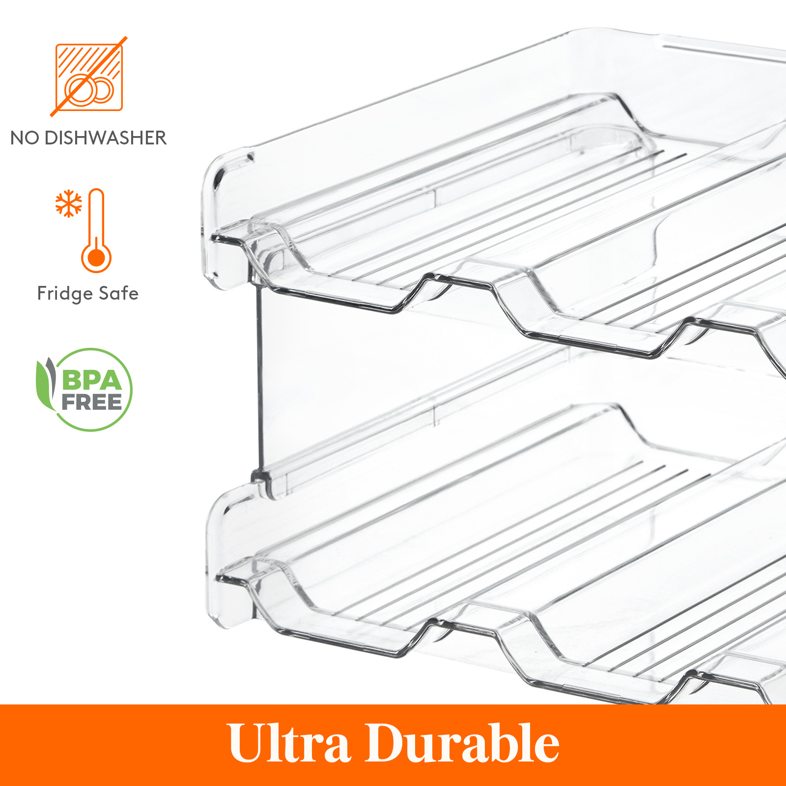Stackable Water Bottle Organiser Cupboard Freezer Pantry - Temu United ...