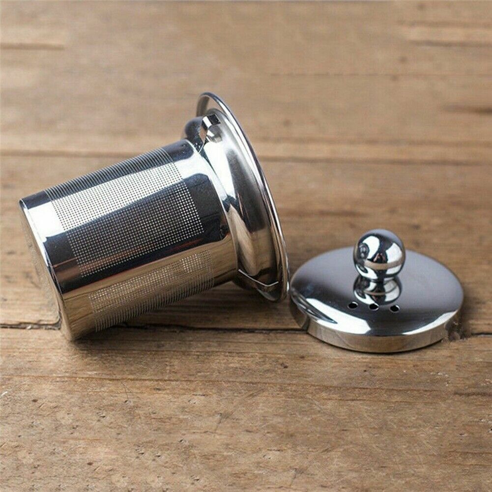 Heat Resistant Clear Glass Teapot Jug With Infuser Coffee Tea Leaf ...