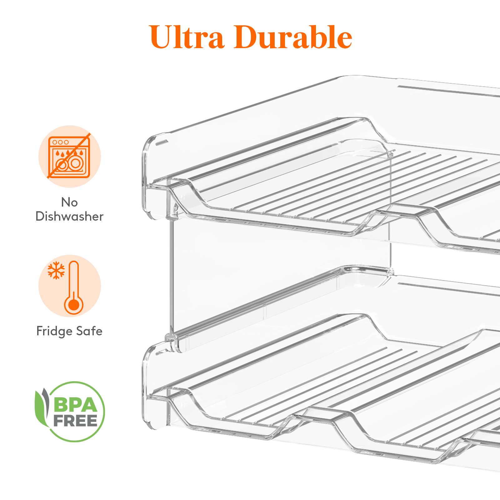 Stackable Water Bottle Organiser Cabinet pantry freezer - Temu United