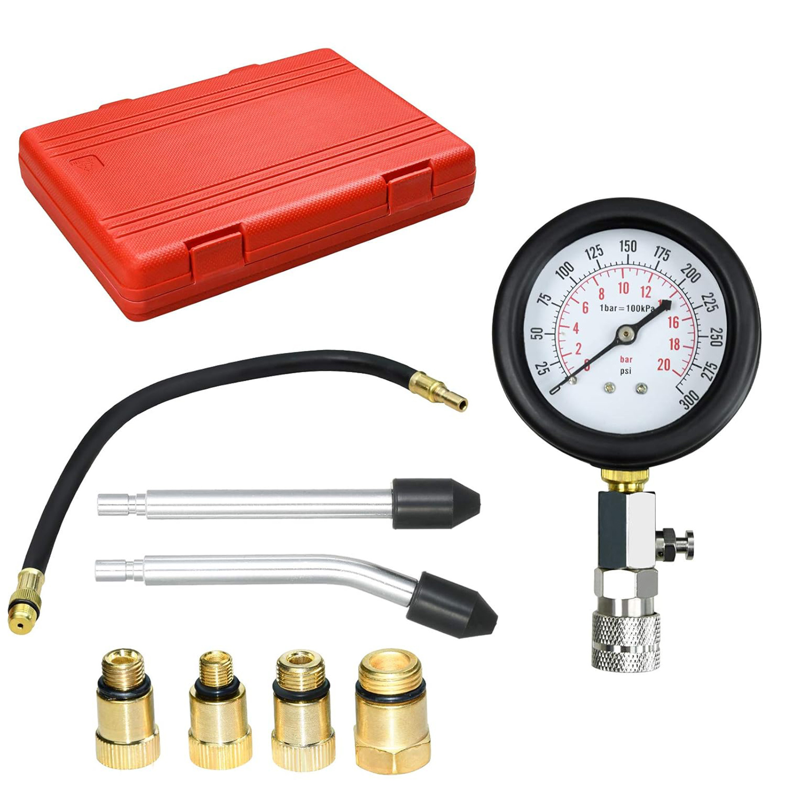 Compression Tester Compression Tester Compression Gauge With Case Car ...