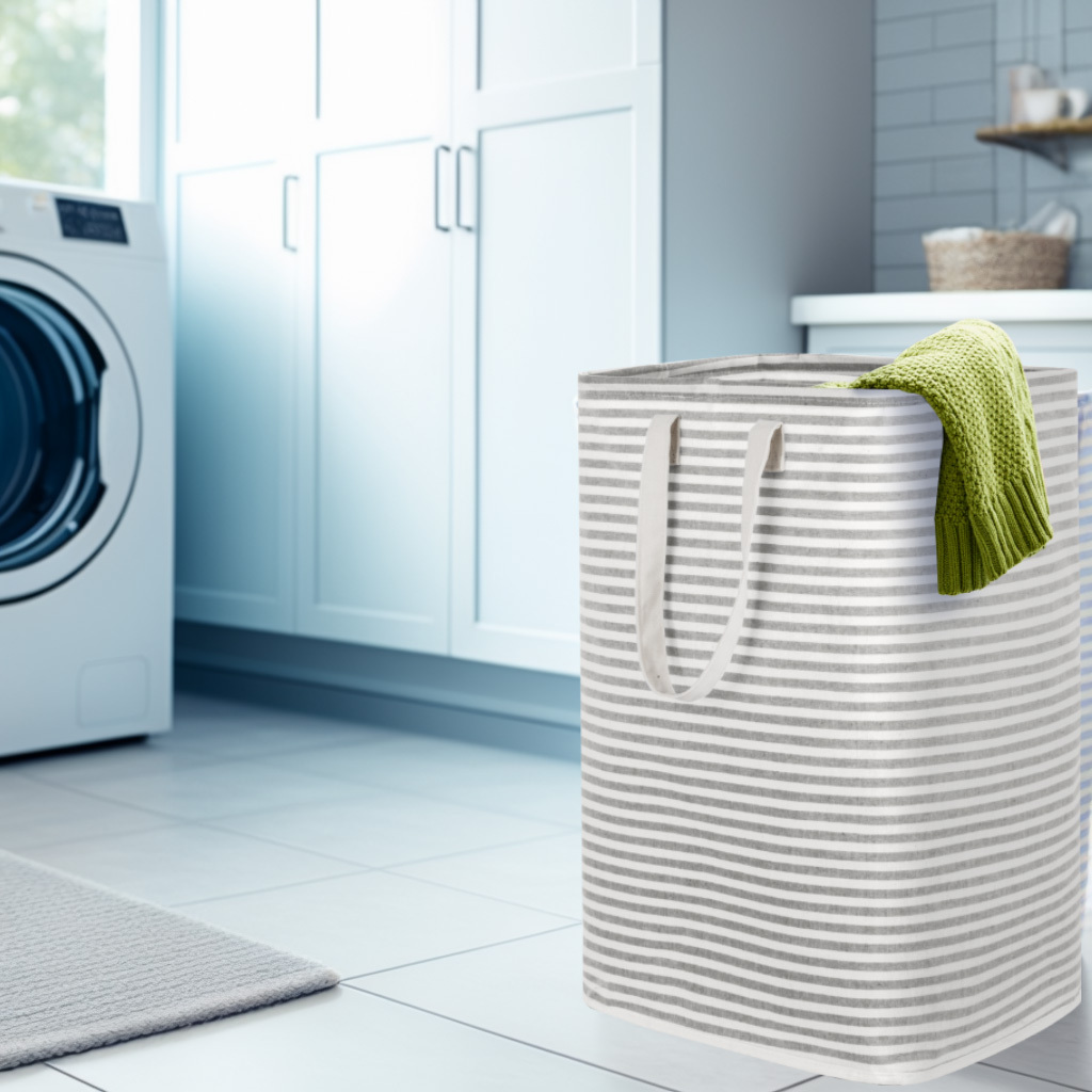 Freestanding Laundry Basket Large Foldable Waterproof - Temu United Kingdom