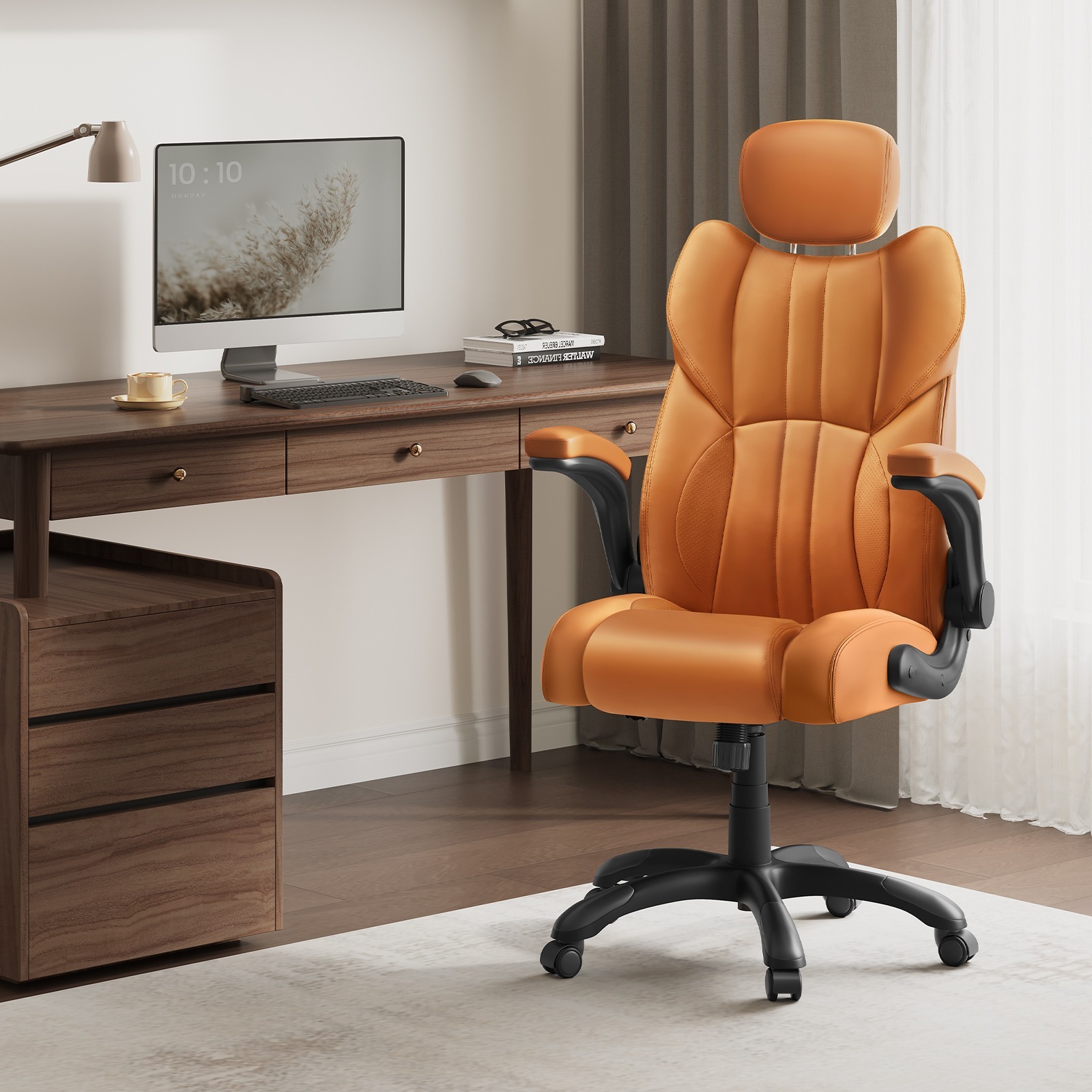 Office Chair, Ergonomic Gaming Chair, Seat, Rocking Mechanism, Foldable ...