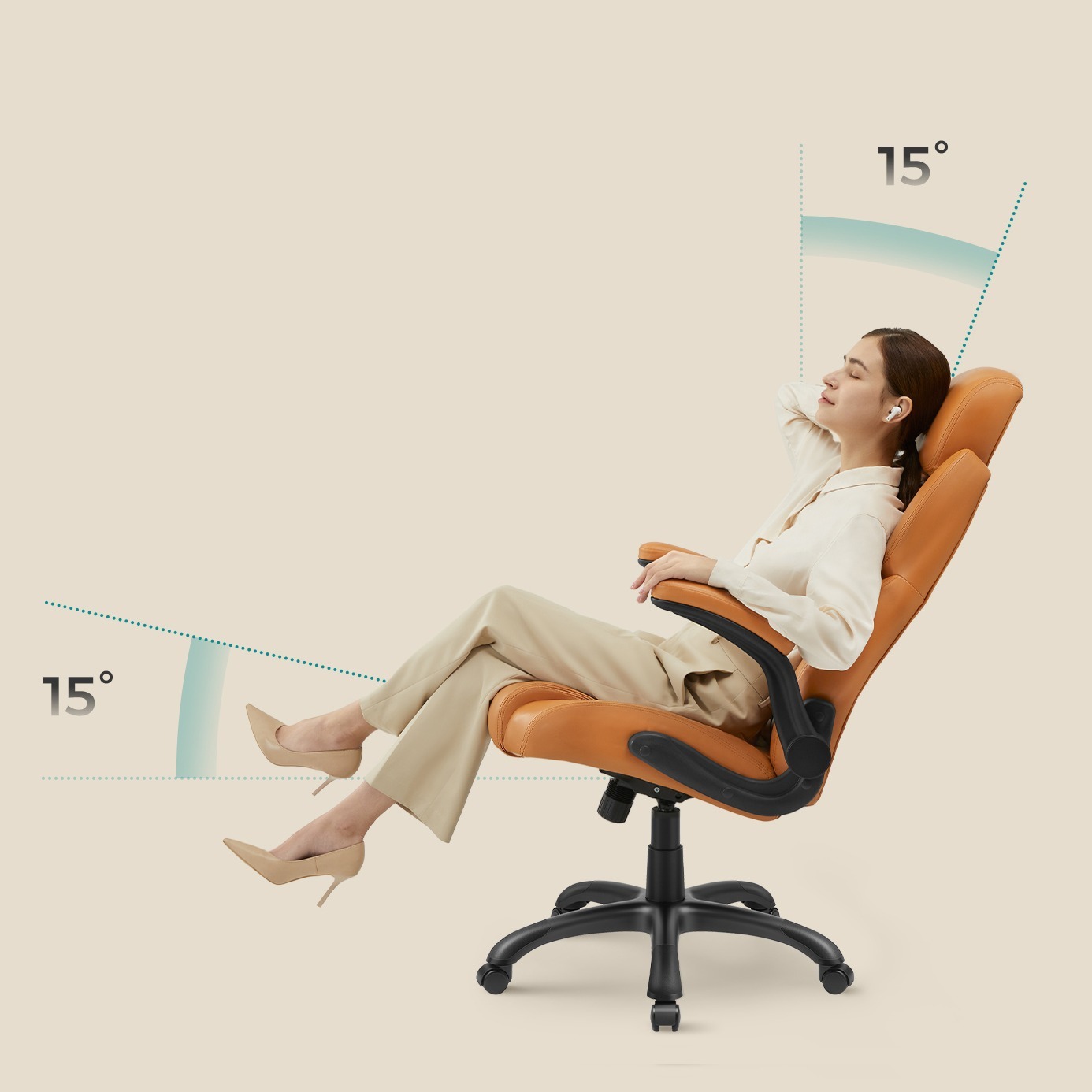 Office Chair, Ergonomic Gaming Chair, Seat, Rocking Mechanism, Foldable ...