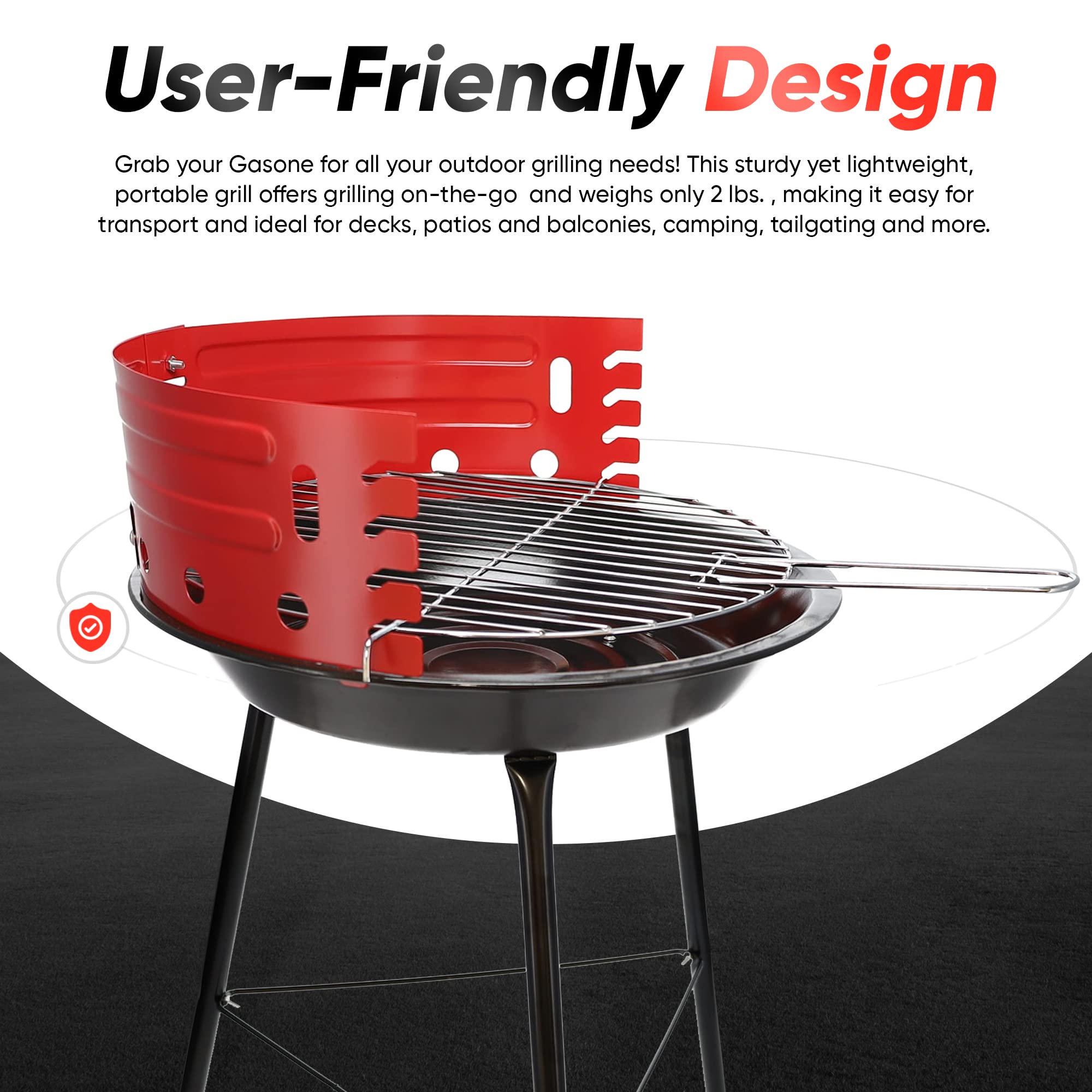 Charcoal Grill Portable Charcoal Grill Barbecue Grill 4 - Temu United ...