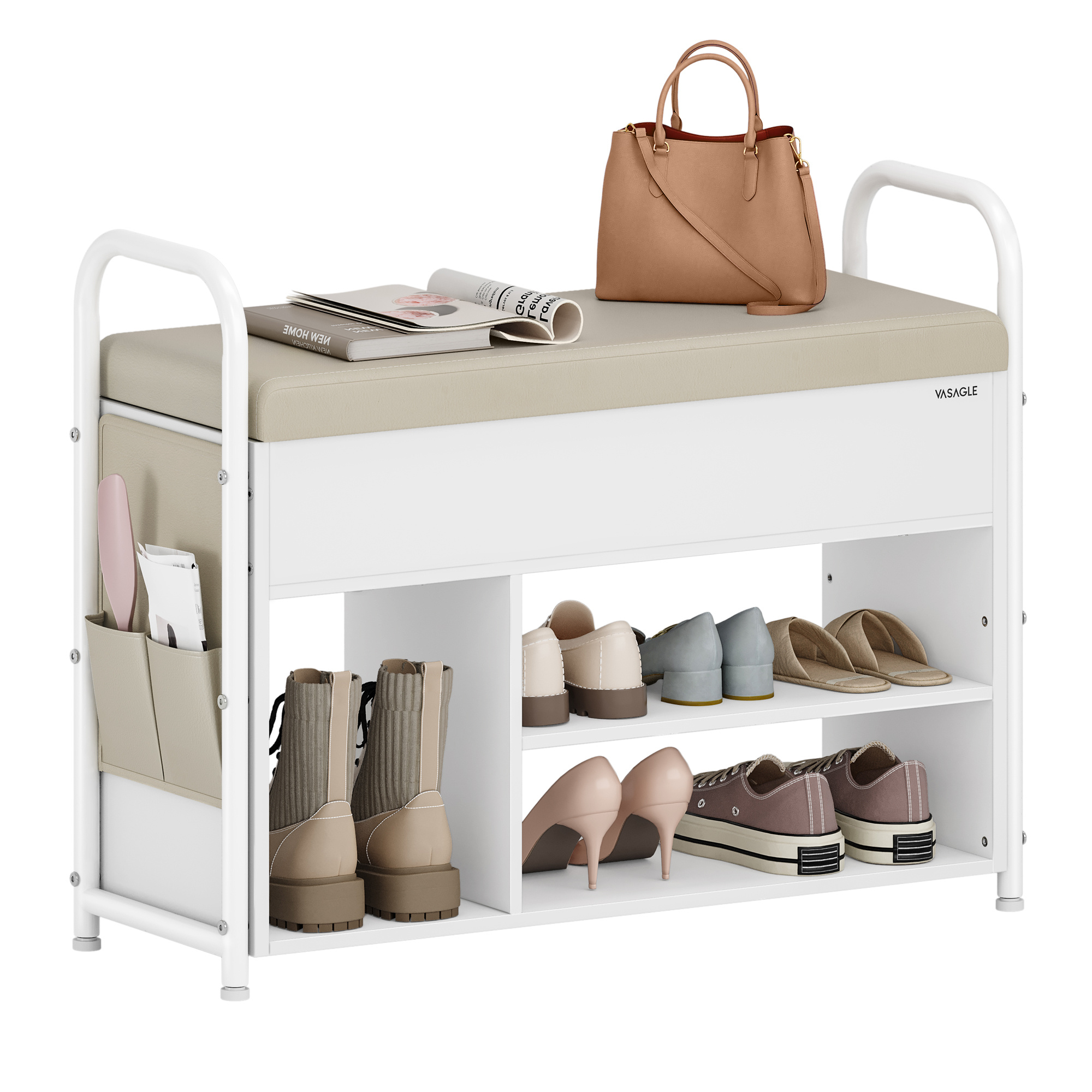 Vasagle Shoe Storage Bench Shoe Rack Entryway Furniture - Temu United ...