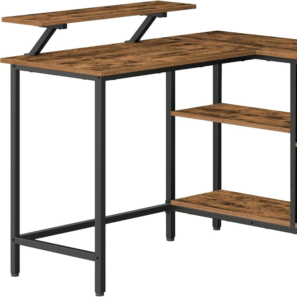 L shaped Desk 2 Spacious Drawers Gaming Desk Monitor - Temu United