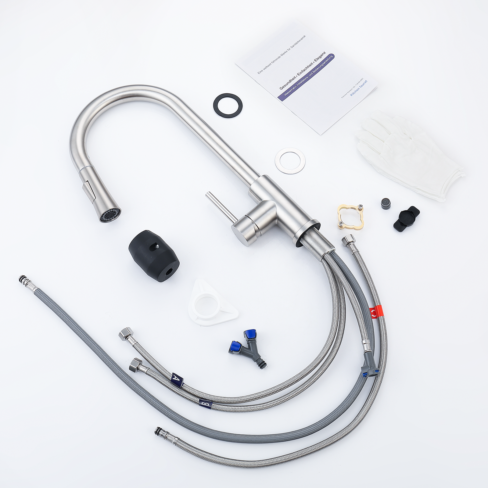 360 Rotatable Kitchen Mixer Tap Stainless Steel - Temu